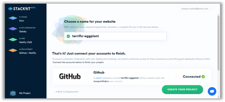 Crea y gestiona tu web JAMStack con Stackbit