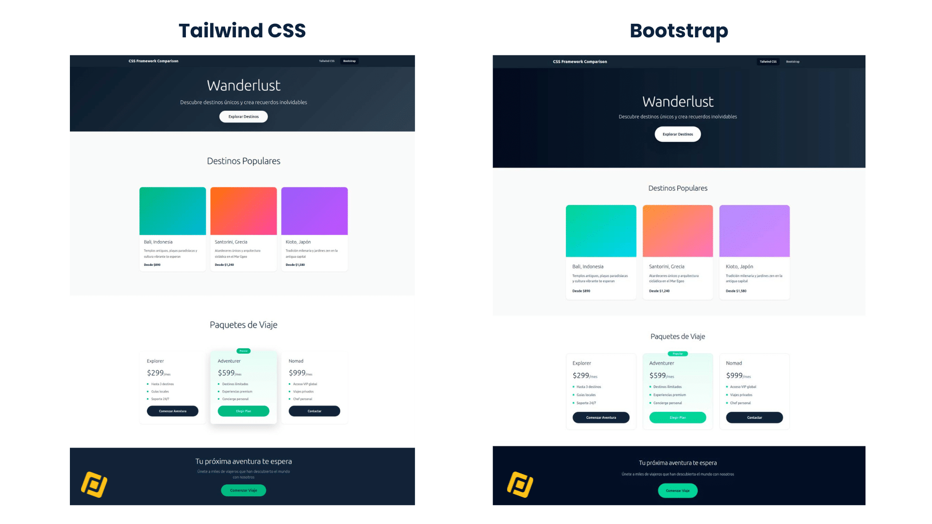 Tailwind CSS vs Bootstrap: comparativa completa - Profile Software Services