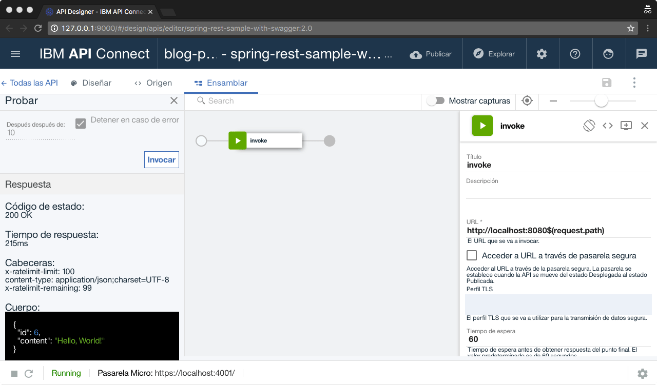 Introducción a IBM API Connect Microgateway Framework